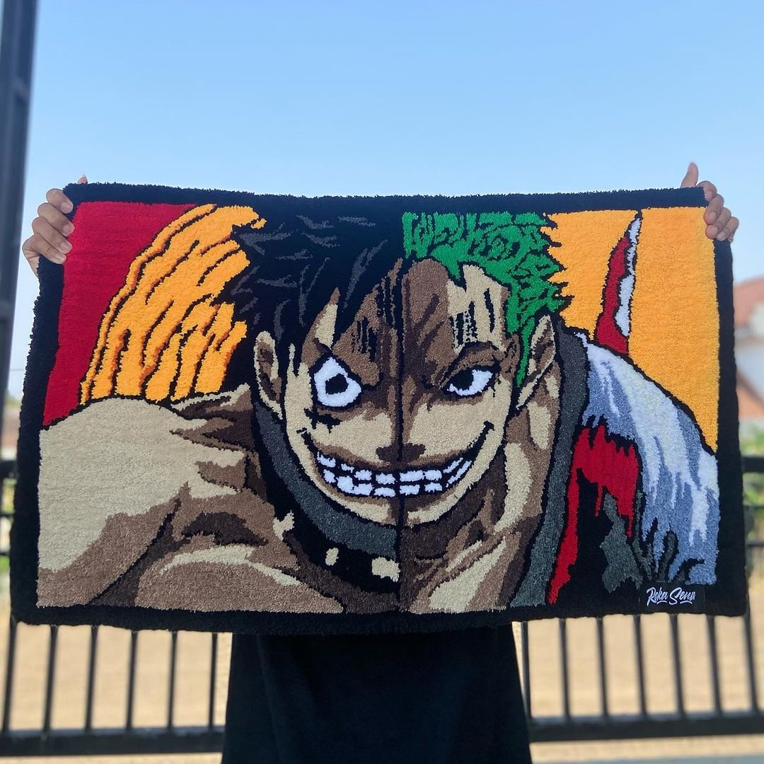 Zorro Lufy One Piece Rug - Etsy