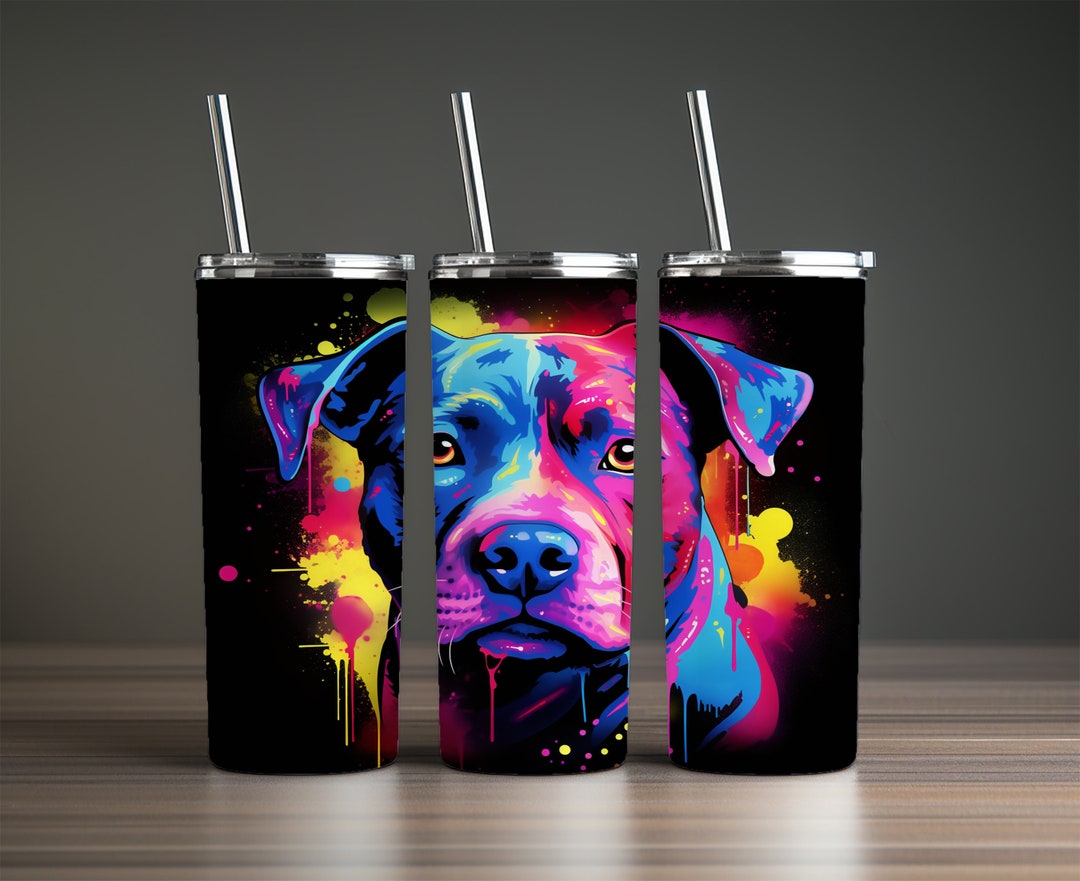 Stanley Colorful Staffordshire Bull Terrier Tumbler Wrap - Dog Lover ...