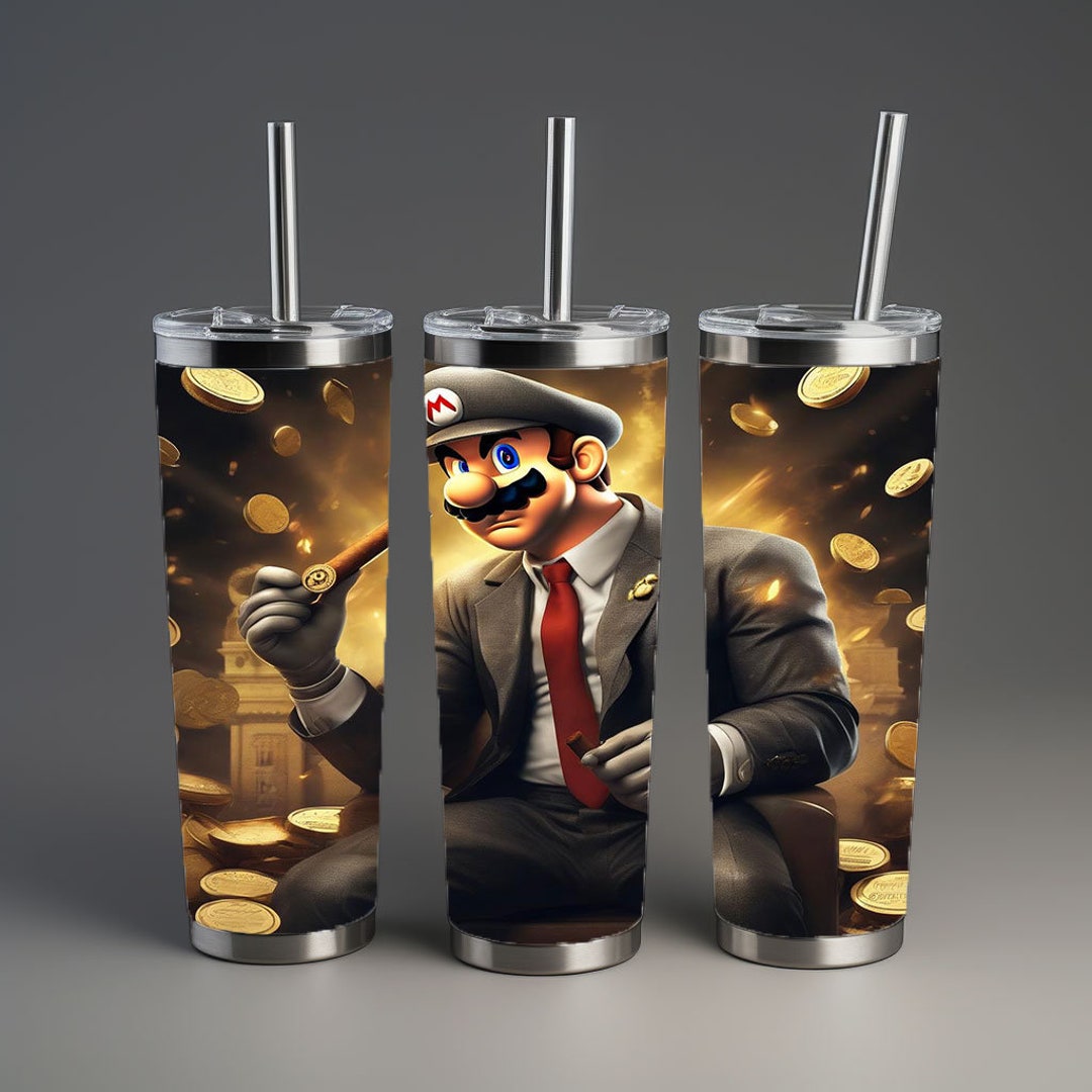 Super Mario Png Design, Mario Tumbler Wrap, Cartoon Character ...