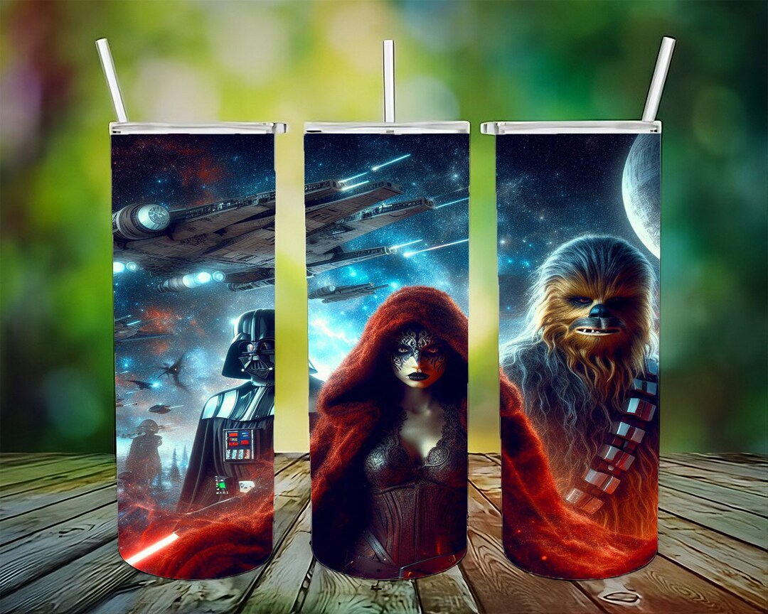 Star Wars PNG Wrap, Tumbler Sublimation Design, 20 Oz Skinny Tumbler ...