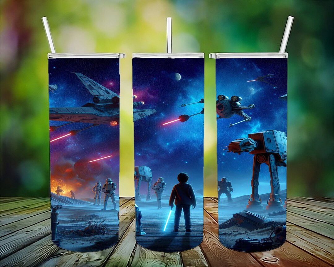 Skinny Tumbler Wrap, Star Wars Wrap, 20oz Sublimation Tumbler Design ...