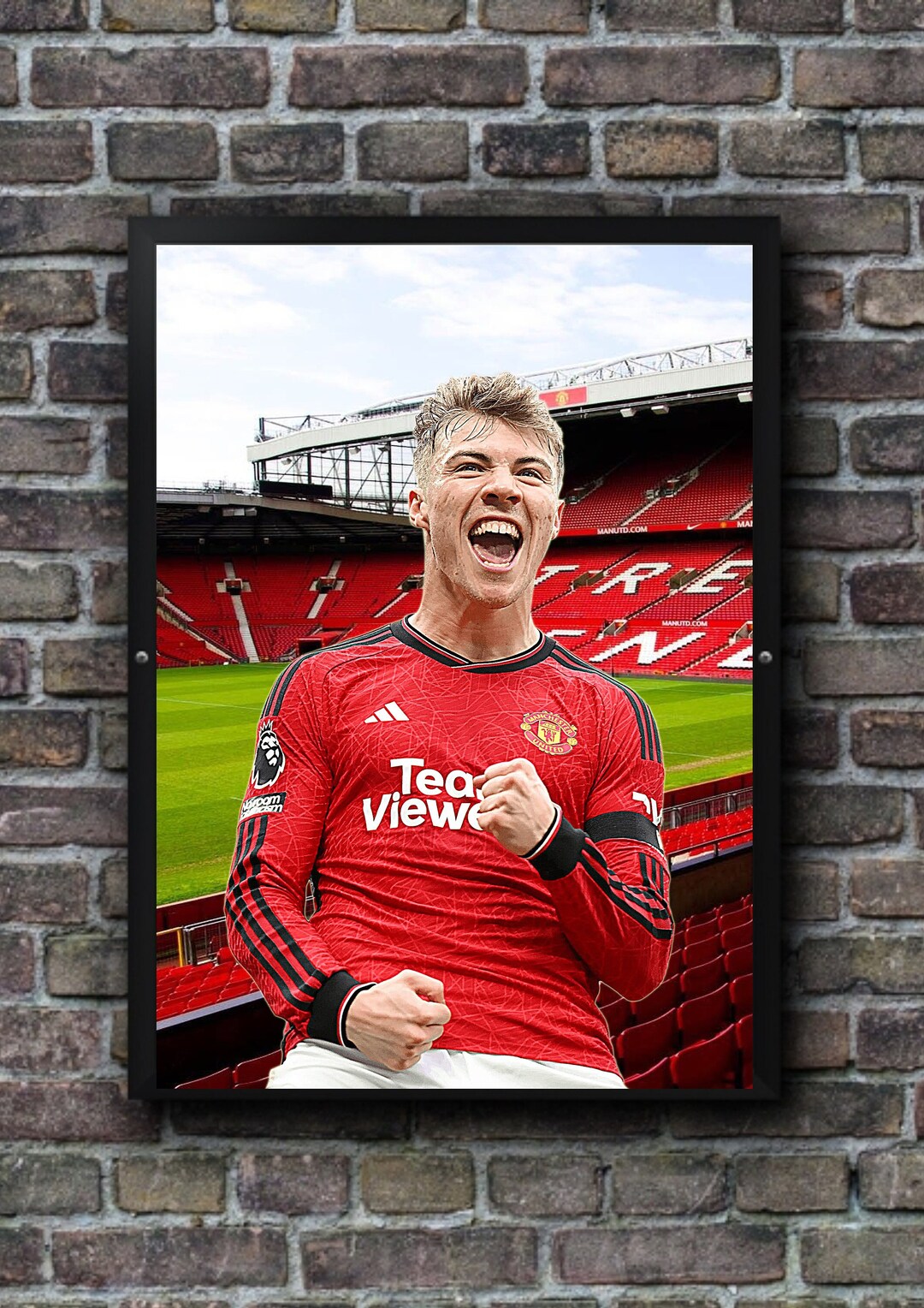 Rasmus Hojlund Digital Poster - Etsy