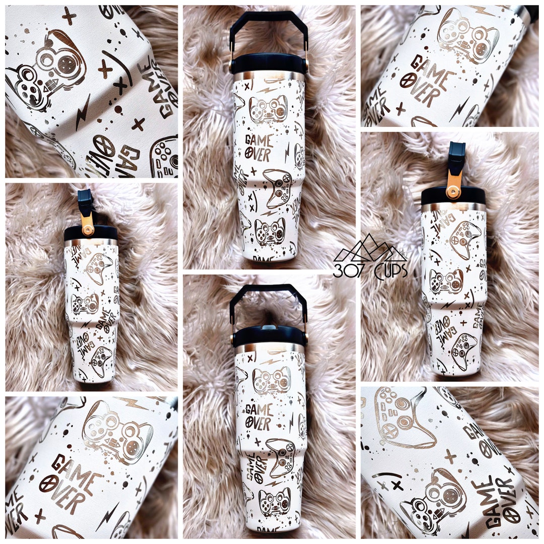 Gamer Gaming LASER ENGRAVING Tumbler Wrap SVG - Etsy