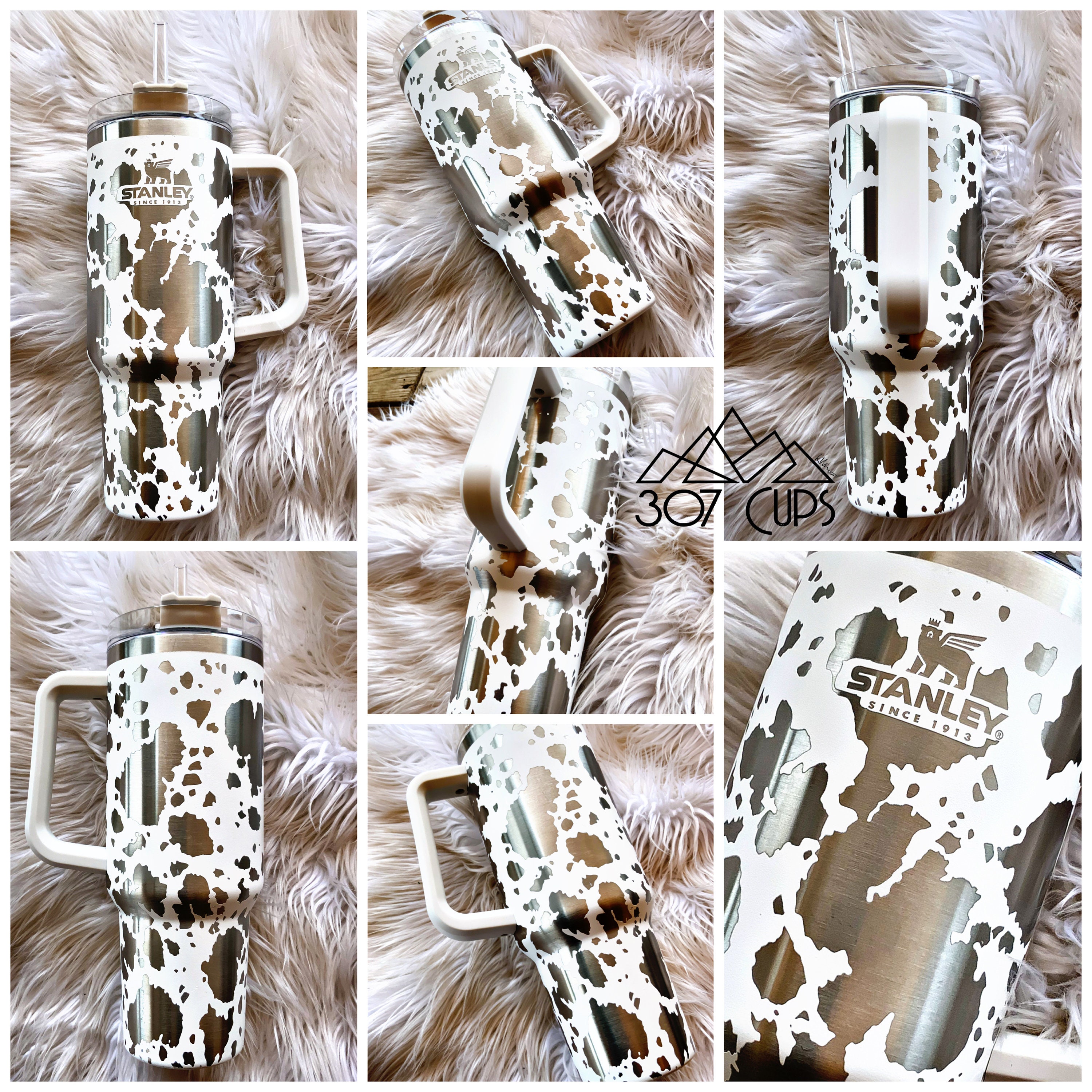 Cowhide Cowprint LASER ENGRAVING Tumbler Wrap SVG - Etsy