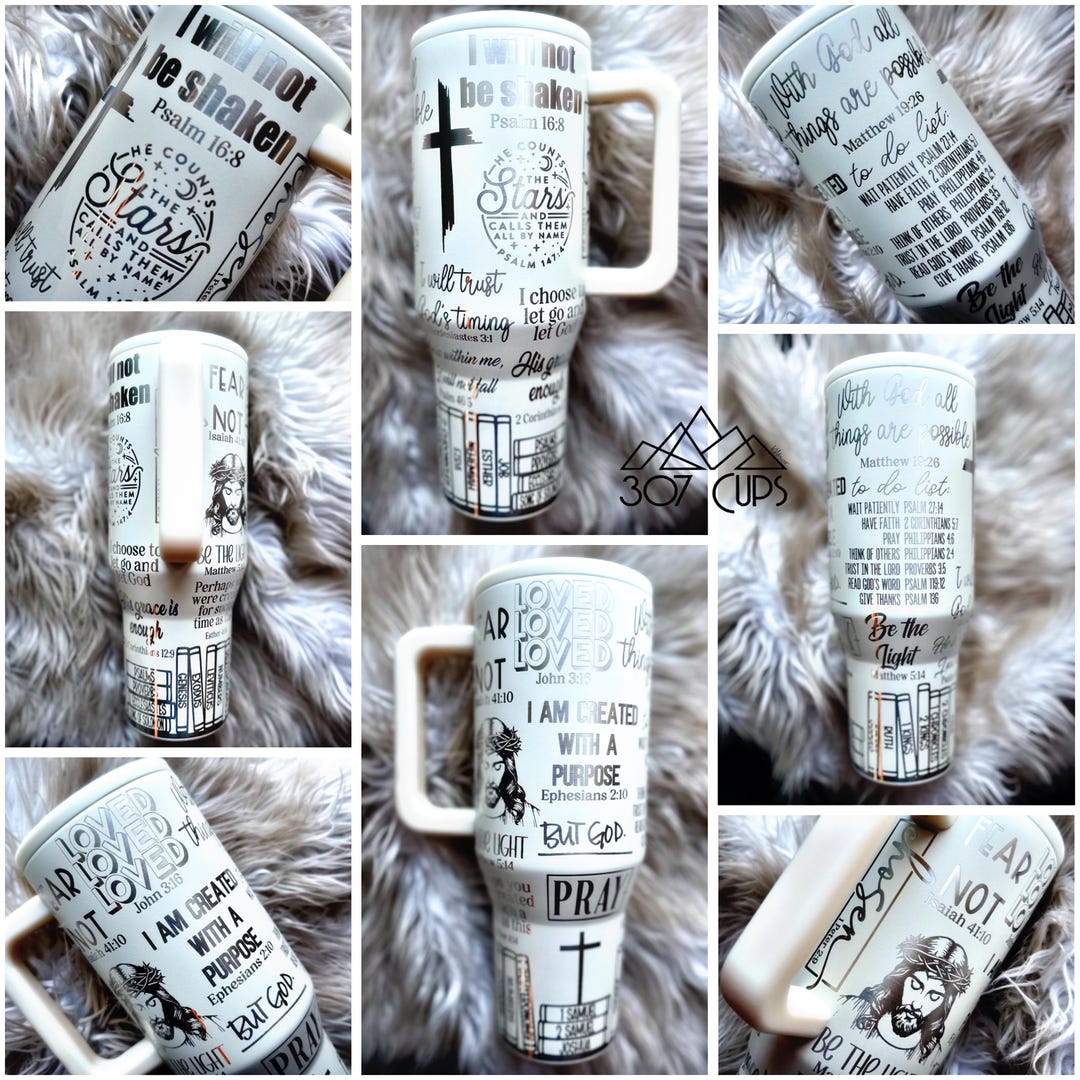 Faith Bible Christian LASER ENGRAVING Tumbler Wrap SVG - Etsy