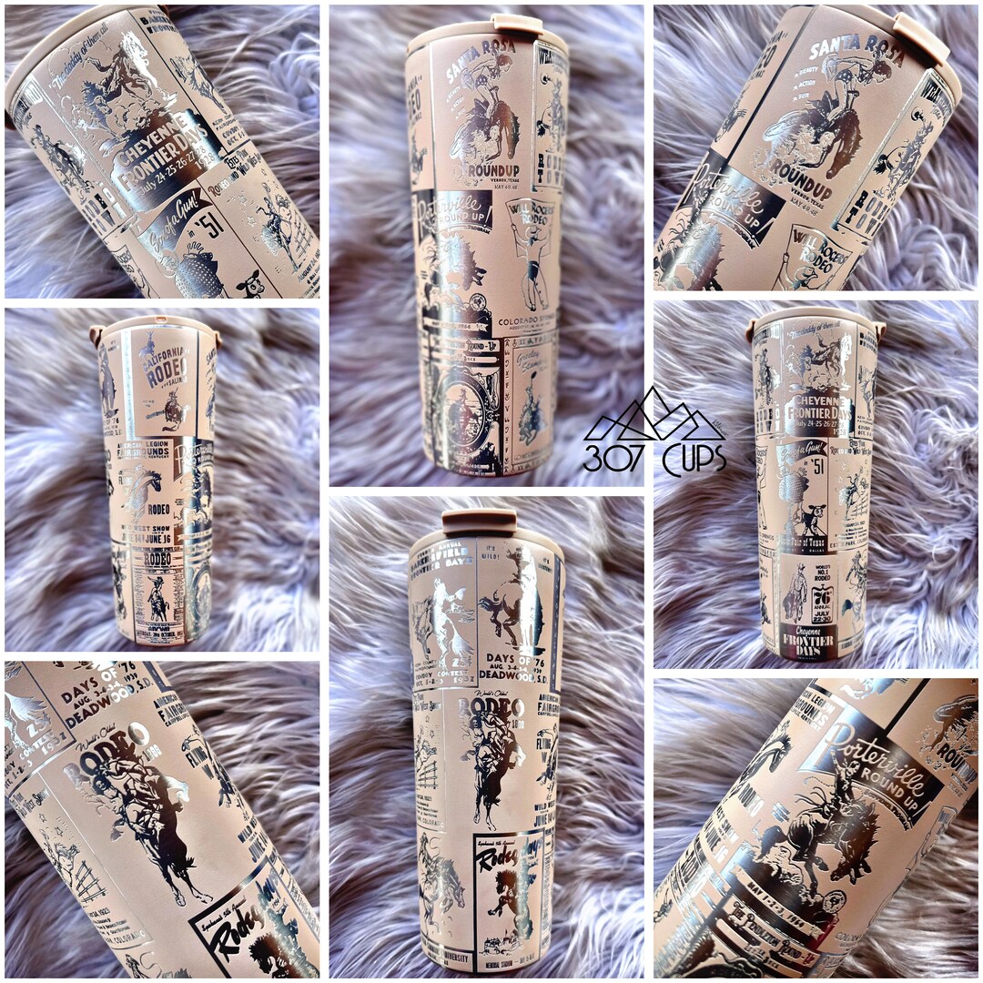 Vintage Rodeo Western LASER ENGRAVING Tumbler Wrap SVG - Etsy