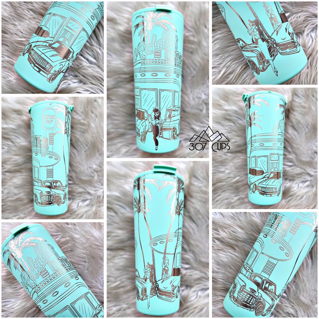 Rockabilly Classic Car LASER ENGRAVING Tumbler Wrap SVG - Etsy