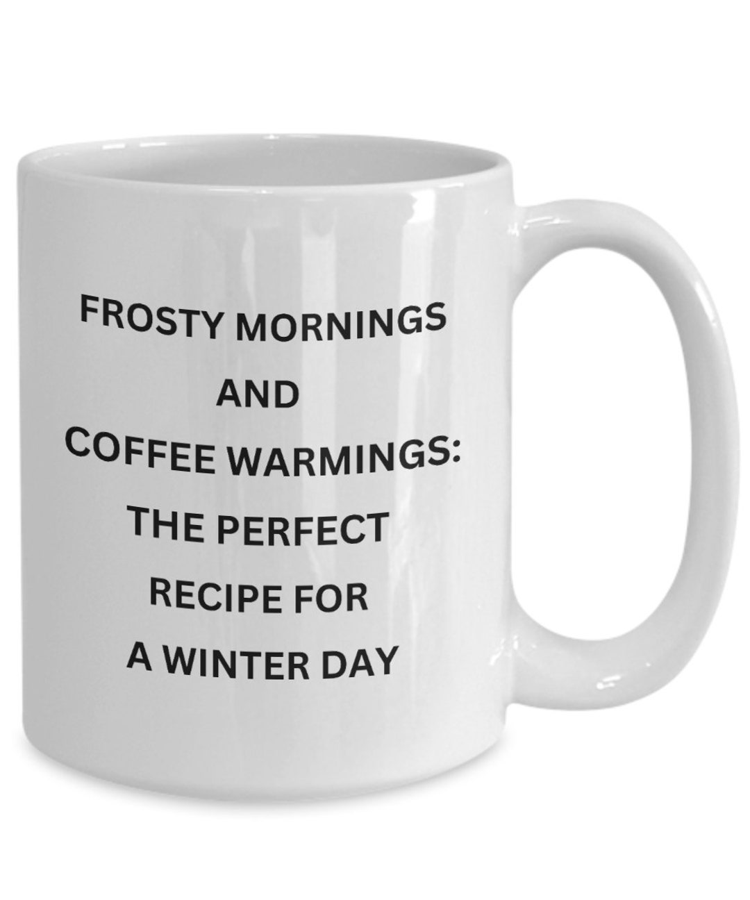 Frosty Winter Coffee Mug, Gift Ideas for Coffee Lover, Funny Frosty ...