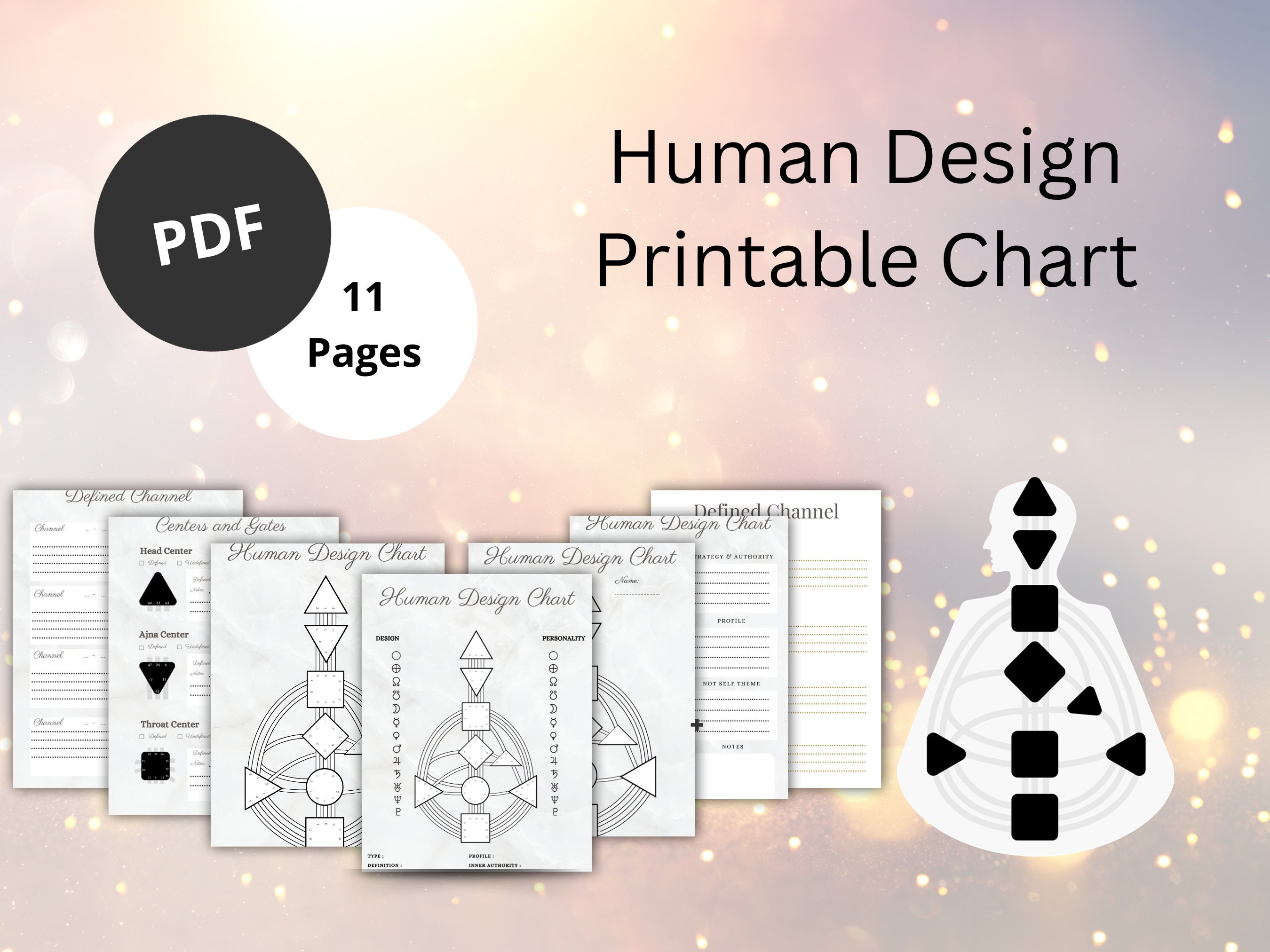 Human Design Chart | Human Design Bodygraph: Your Printable PDF Guide ...