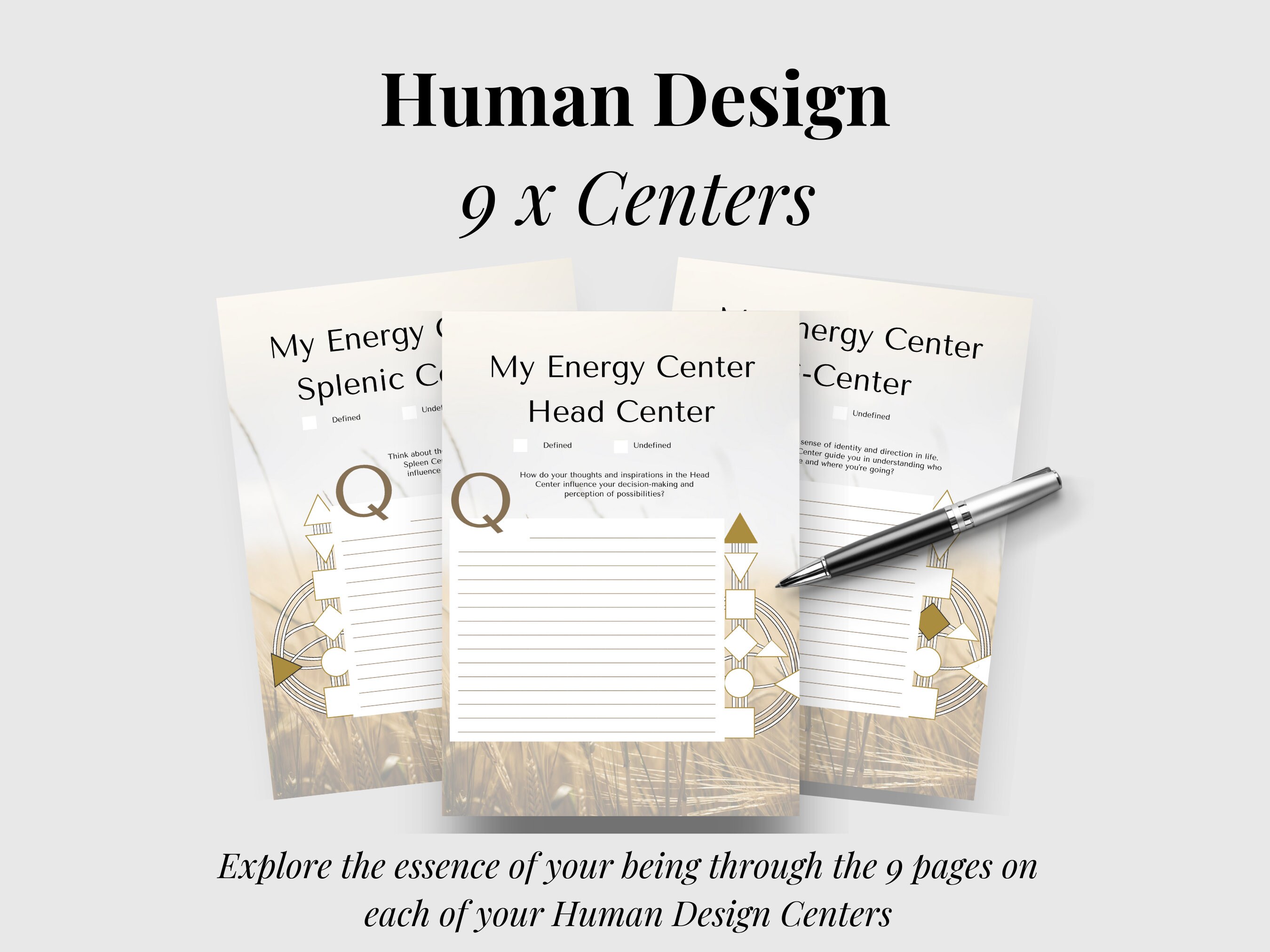Human Design Workbook | Printable Workbook | 55 Pages of Self-descovery ...