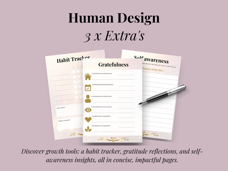 Human Design Workbook | Printable Workbook | 55 Pages of Self-descovery ...