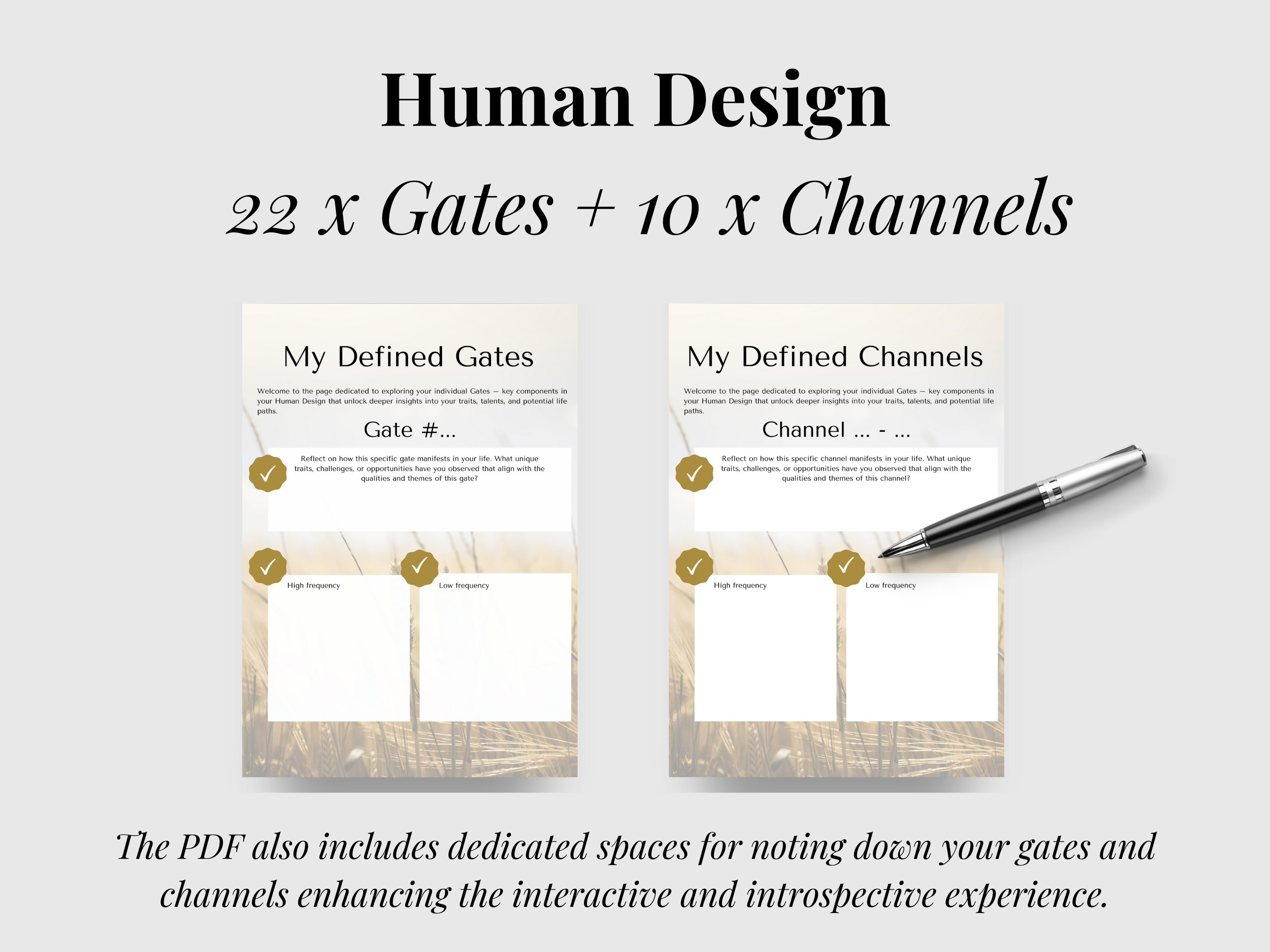 Human Design Workbook | Printable Workbook | 55 Pages of Self-descovery ...