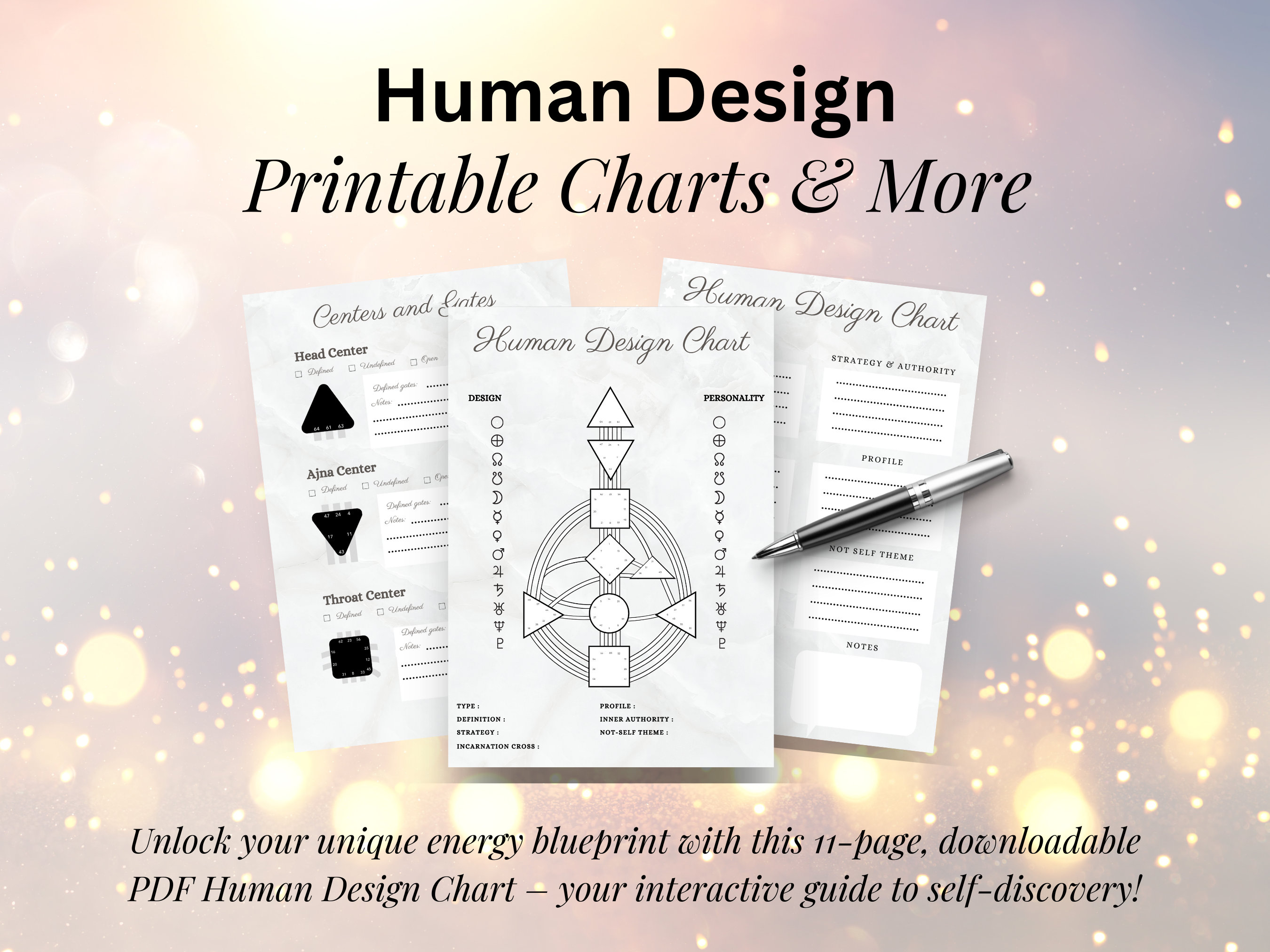 Human Design Chart | Human Design Bodygraph: Your Printable PDF Guide ...