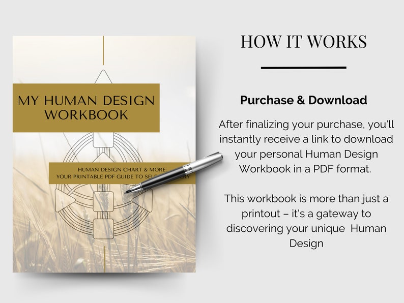 Human Design Workbook | Printable Workbook | 55 Pages of Self-descovery ...