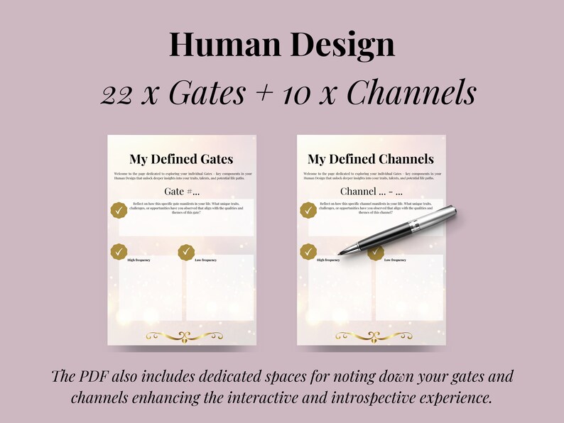 Human Design Workbook | Printable Workbook | 55 Pages of Self-descovery ...