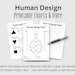 Human Design Chart: Self-discovery Bodygraph (printable PDF Guide) - Etsy