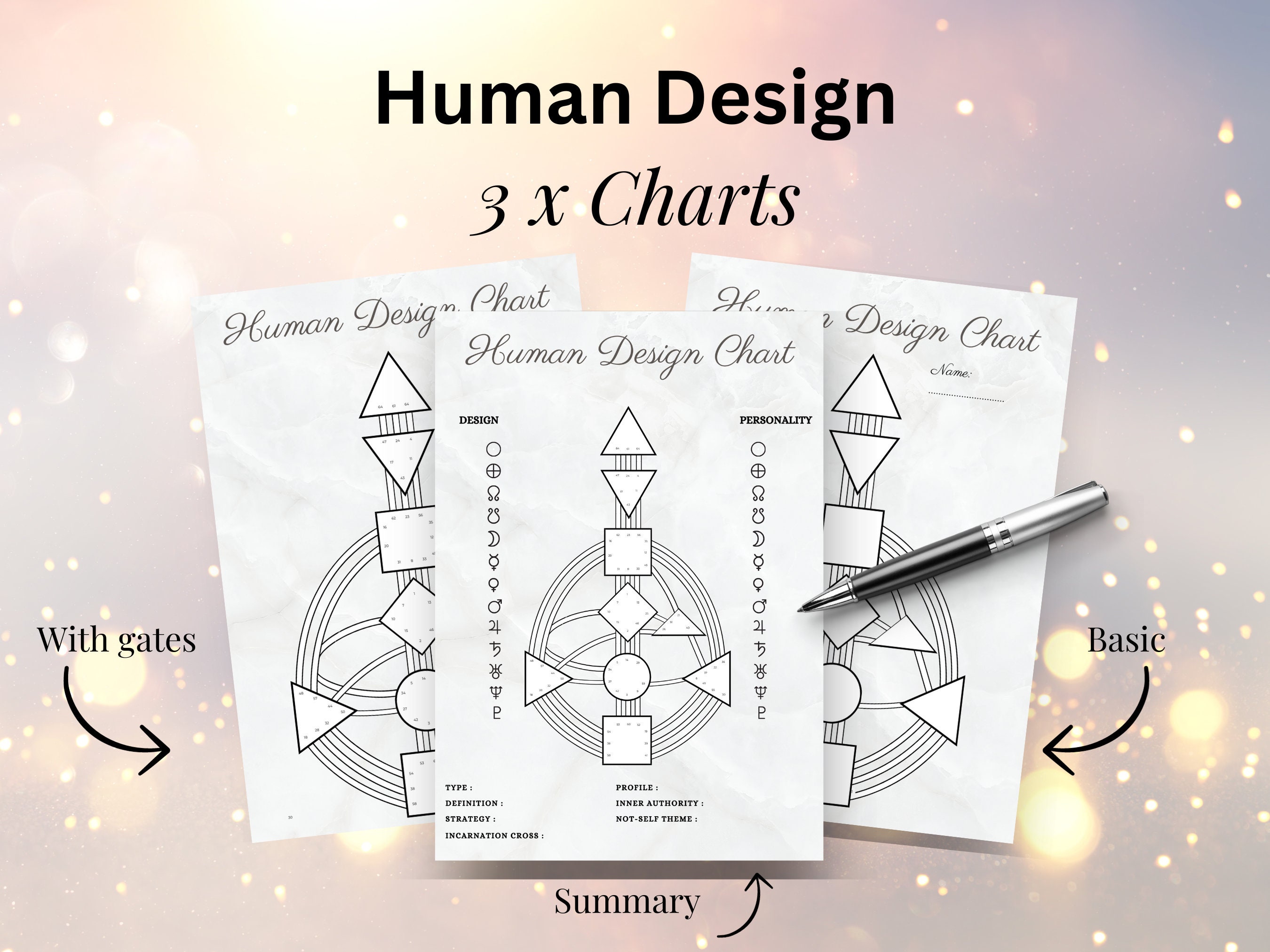Human Design Chart Human Design Bodygraph: Your Printable PDF Guide to ...