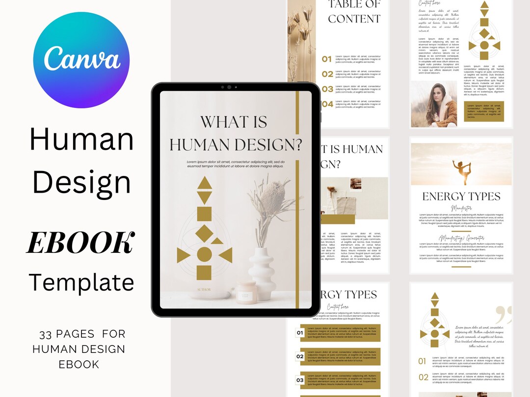 Human Design Ebook Canva Template: Lead Magnet for Coaches (digital ...