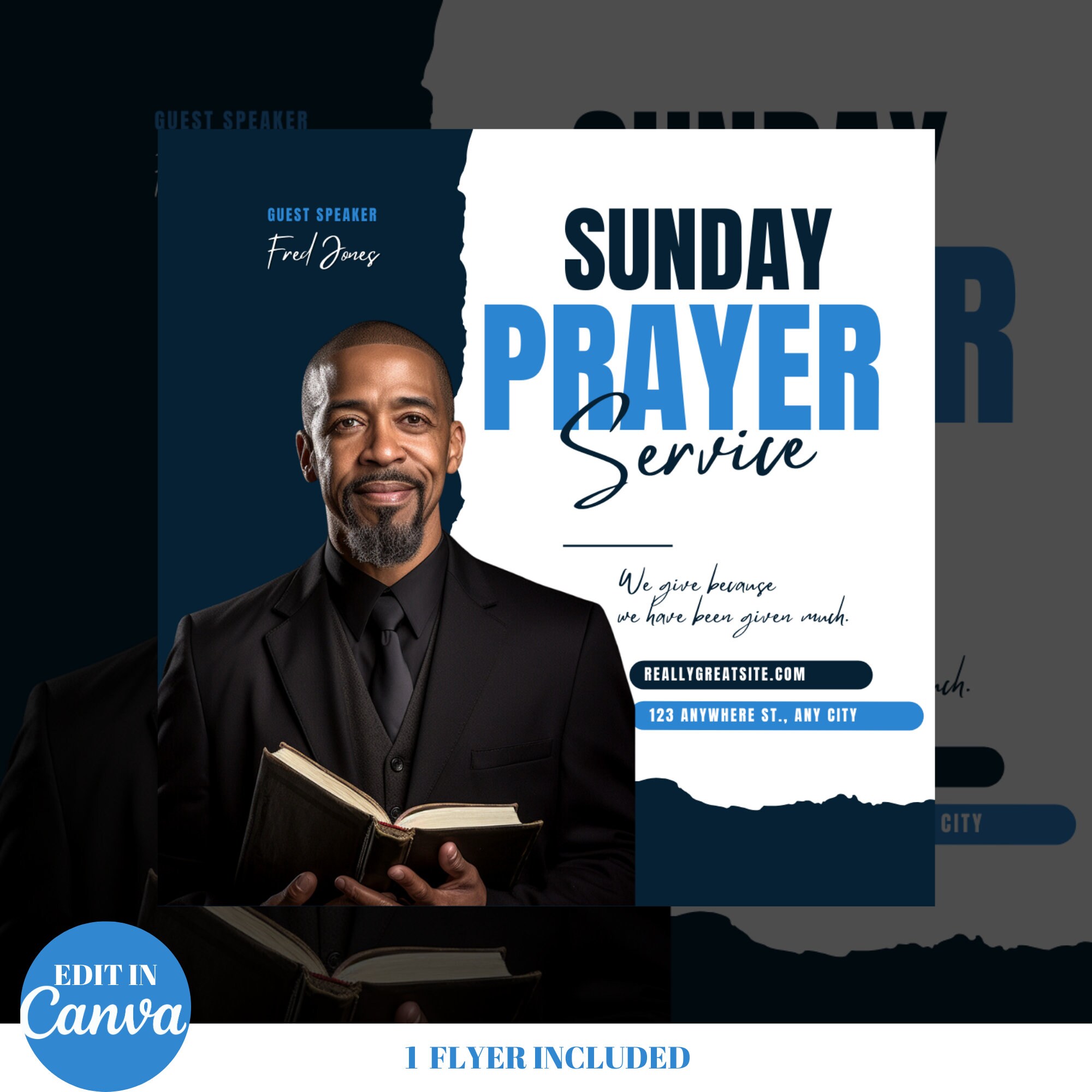 Church Flyer, Revival Flyer, Memorial Flyer, Bible Study Flyer, DIY ...
