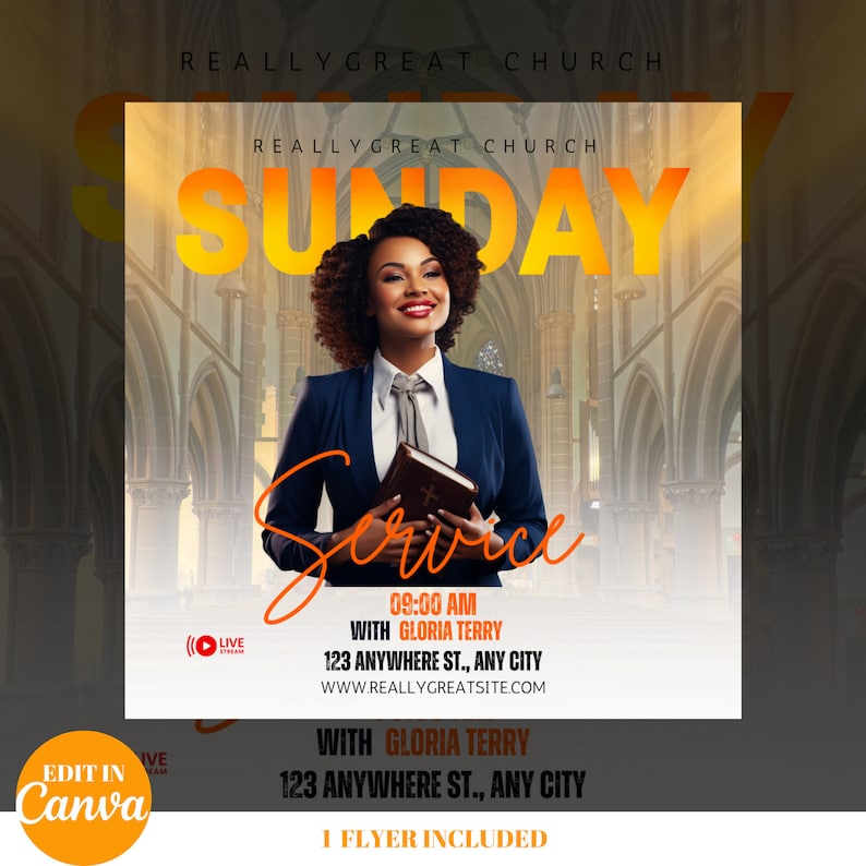 Church Flyer, Revival Flyer, Memorial Flyer, Bible Study Flyer, DIY ...