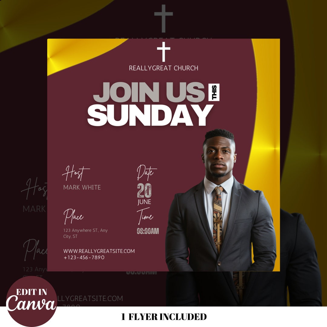 Church Flyer, Revival Flyer, Memorial Flyer, Bible Study Flyer, DIY ...
