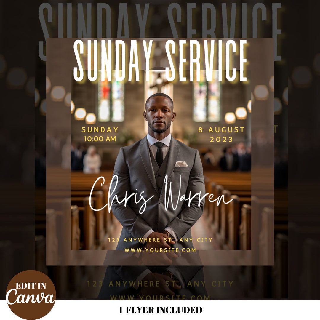 Church Flyer, Revival Flyer, Memorial Flyer, Bible Study Flyer, DIY ...