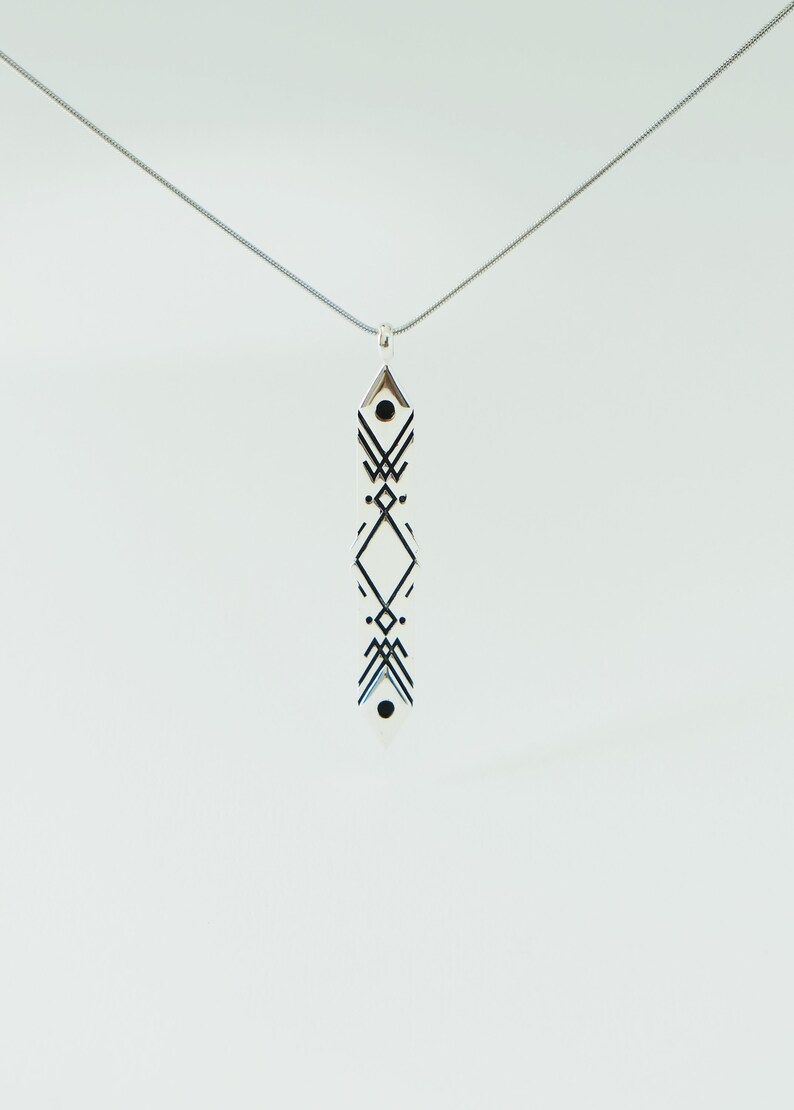 Tanit Pendant- Moroccan Inspired Jewelry - Boho Jewelry - Sterling ...