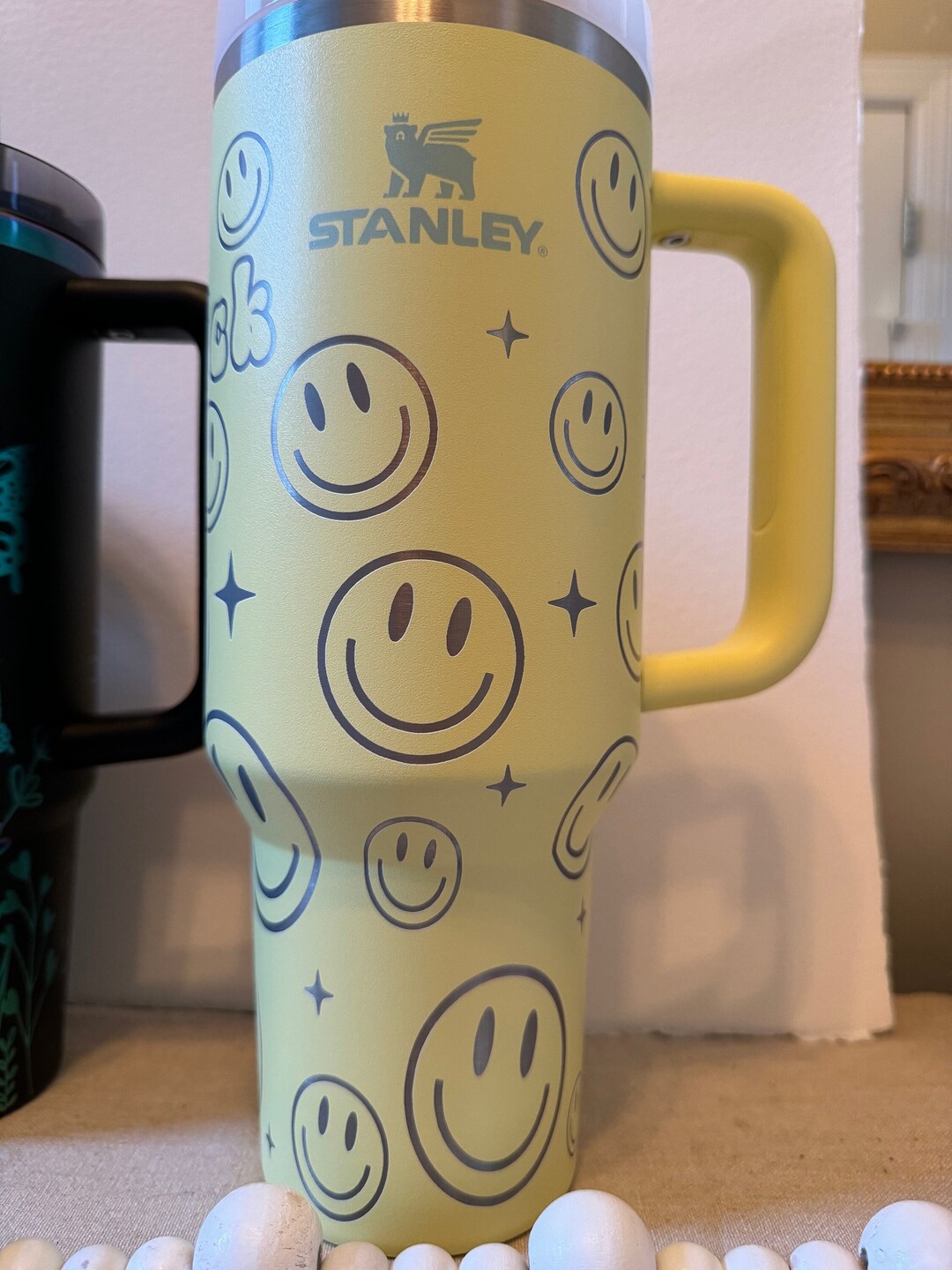 Happy Face Engraved Stanley 40 Oz 30 Oz - Etsy