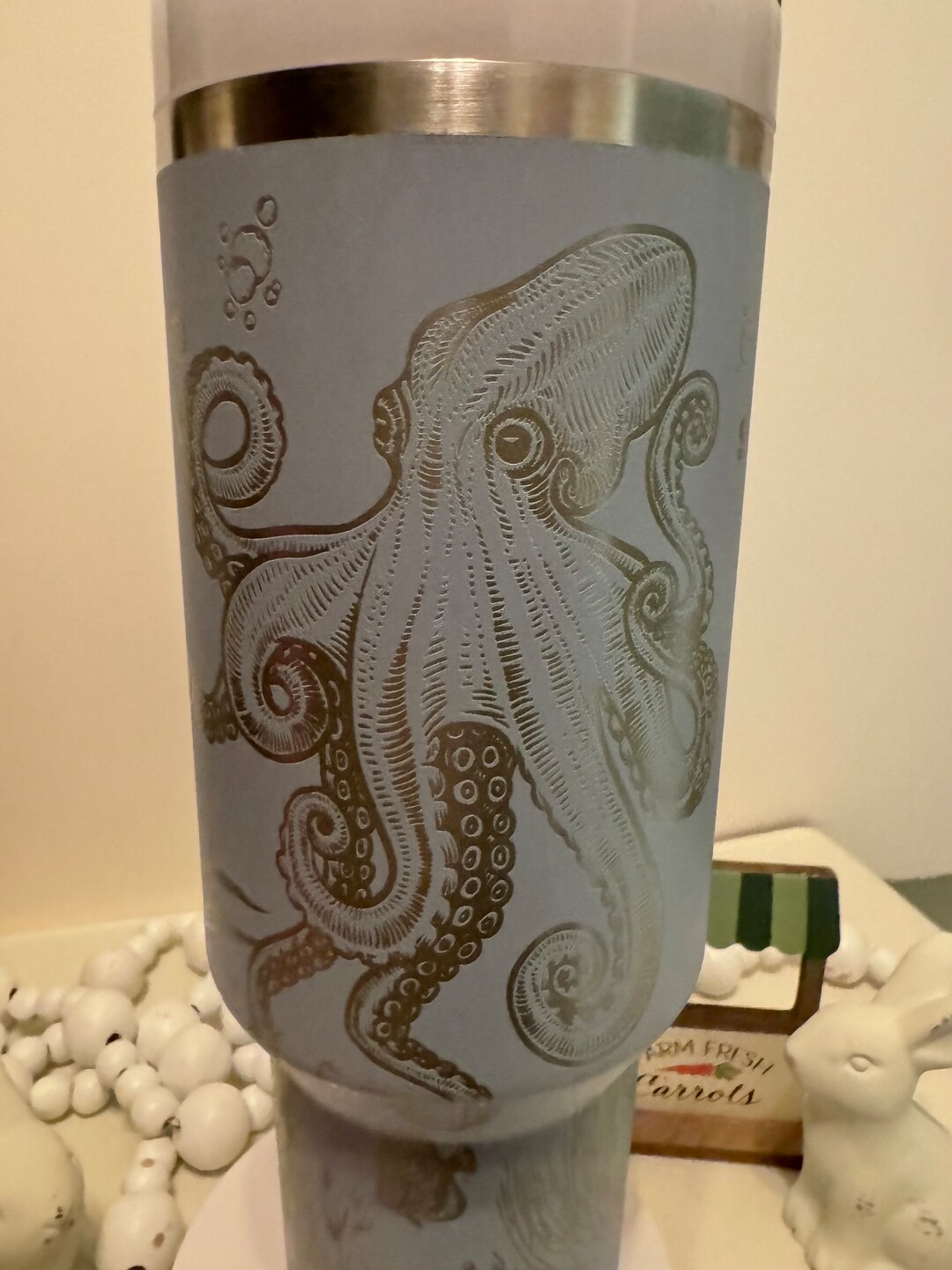 Octopus Garden Sea Life Laser Engraved Wrap Personalized Engraved ...