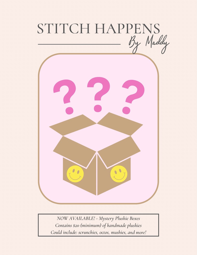 Crochet Mystery Box – Handmade Amigurumi Plush Toys – Surprise Gift Box ...