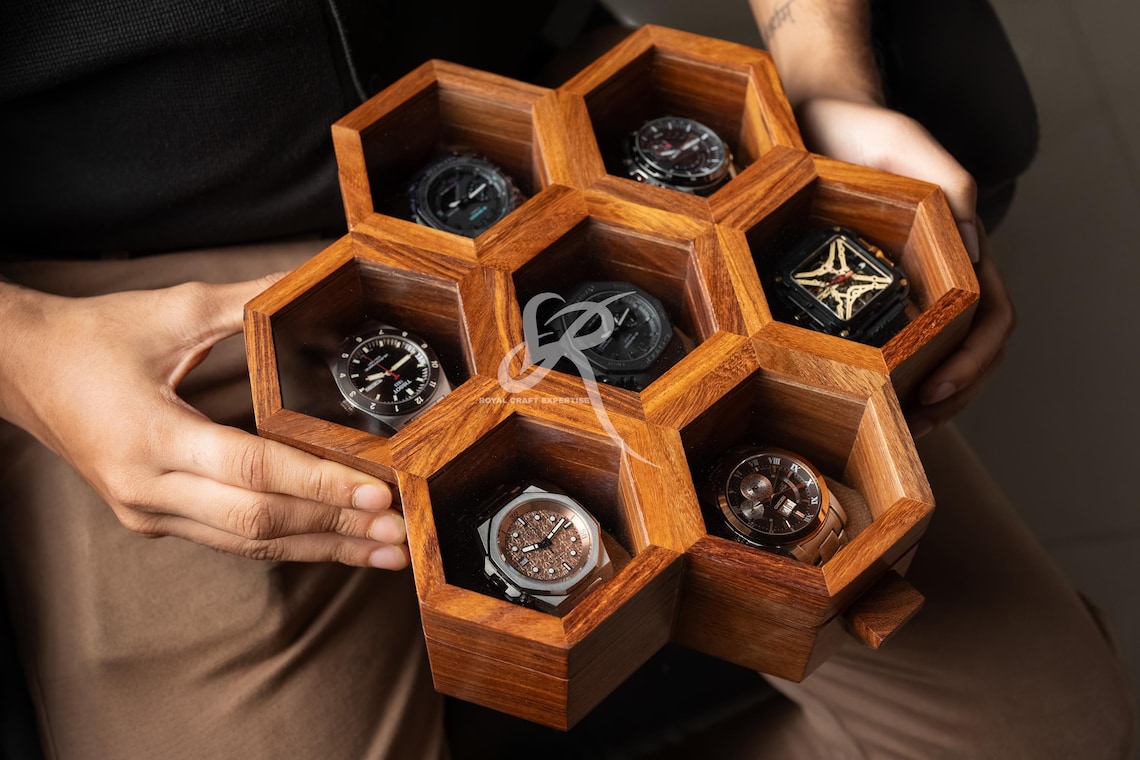 Free Personalized Luxury Watch Box for Men, Best Gift for Dad, Mens ...