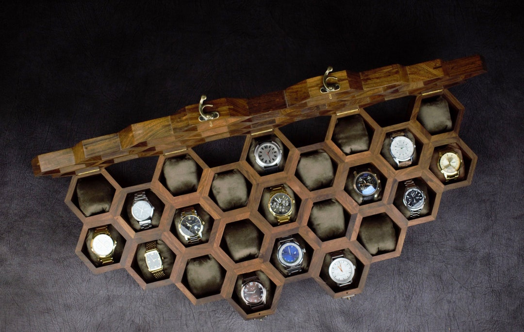 Handmade Rosewood Honeycomb Watch Box, Personalized Gift - Etsy