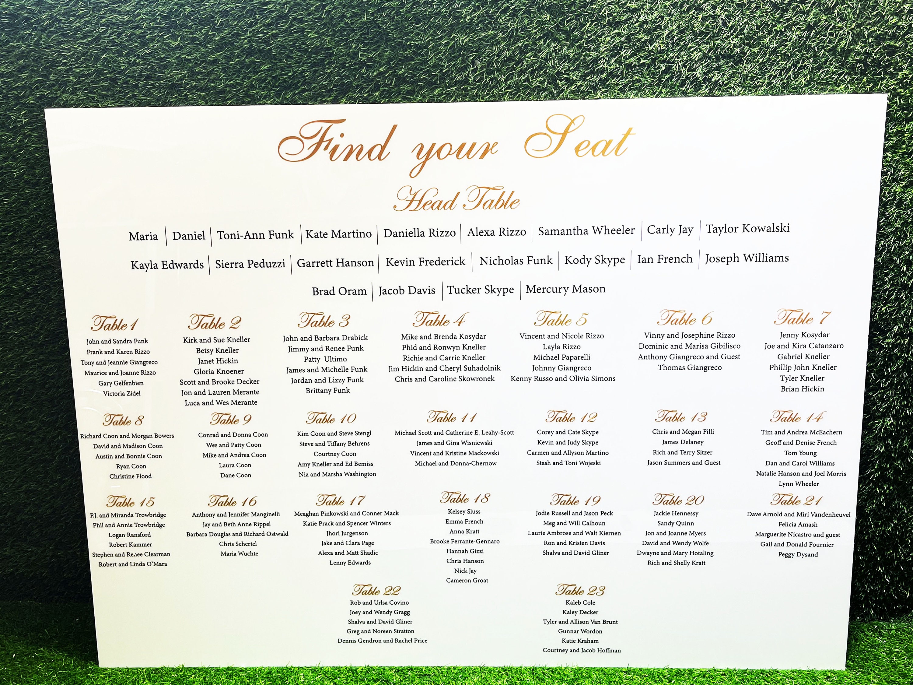 Large Table Seating Chart, Acrylic Wedding Seating Chart Sign, Find ...