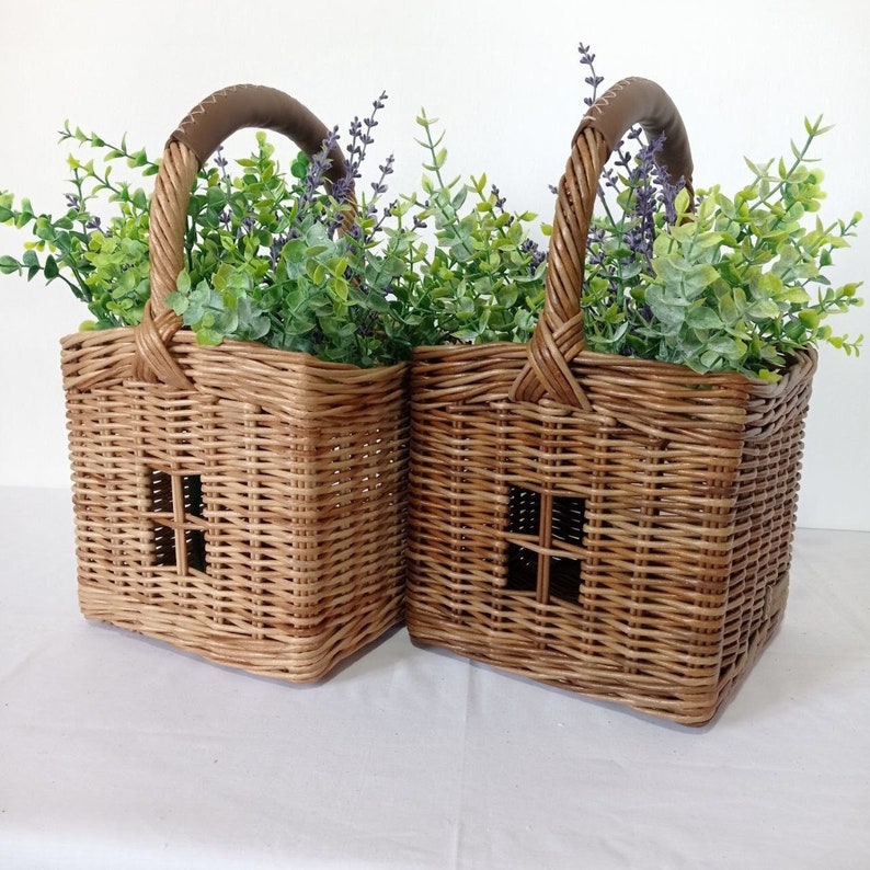 Children's Wicker Basket - Wicker Basket - Brown Basket - Wicker Basket ...