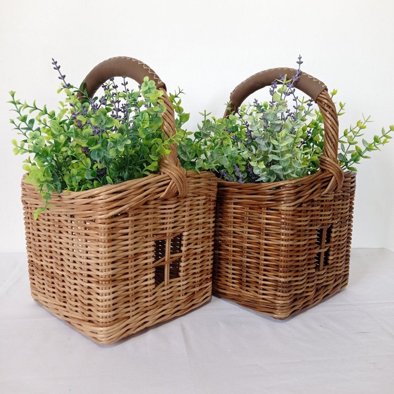 Children's Wicker Basket - Wicker Basket - Brown Basket - Wicker Basket ...