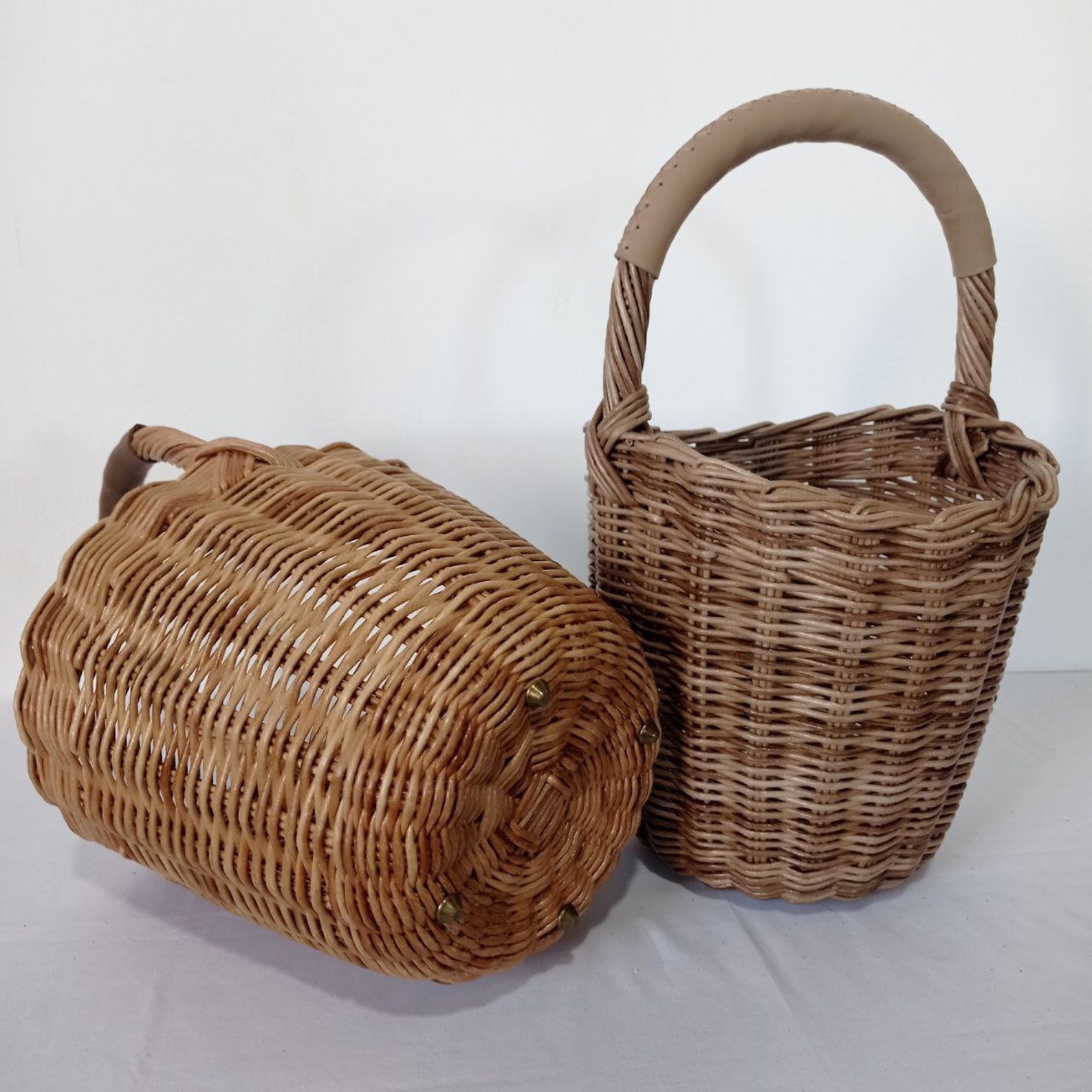 Birkin Style Paper Wicker Basket Bag - Etsy