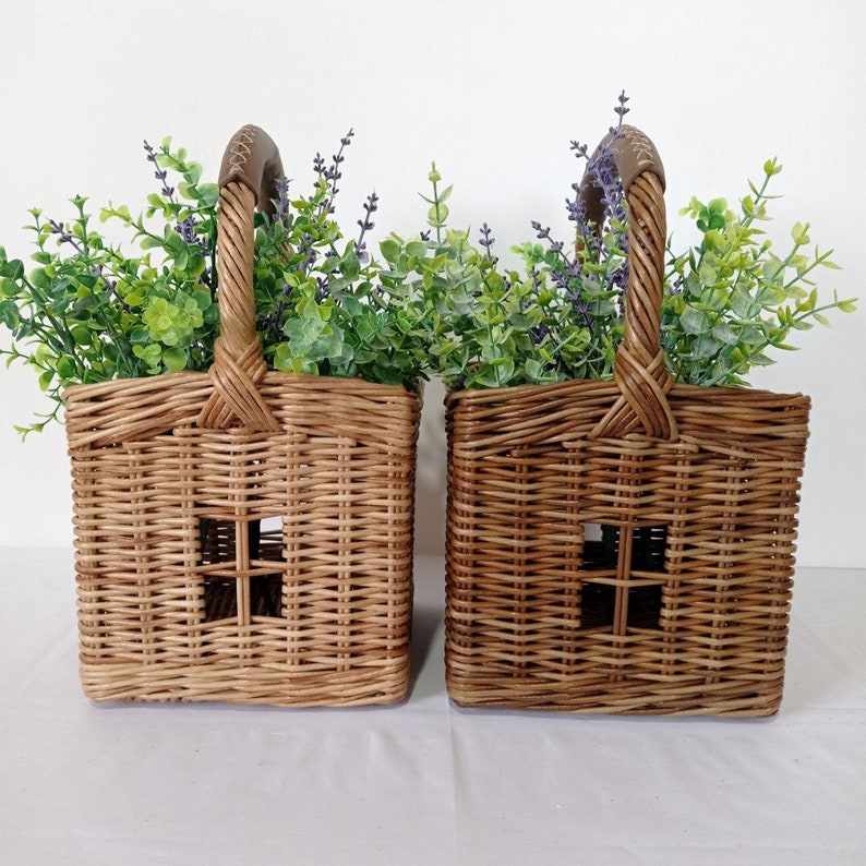 Children's Wicker Basket - Wicker Basket - Brown Basket - Wicker Basket ...