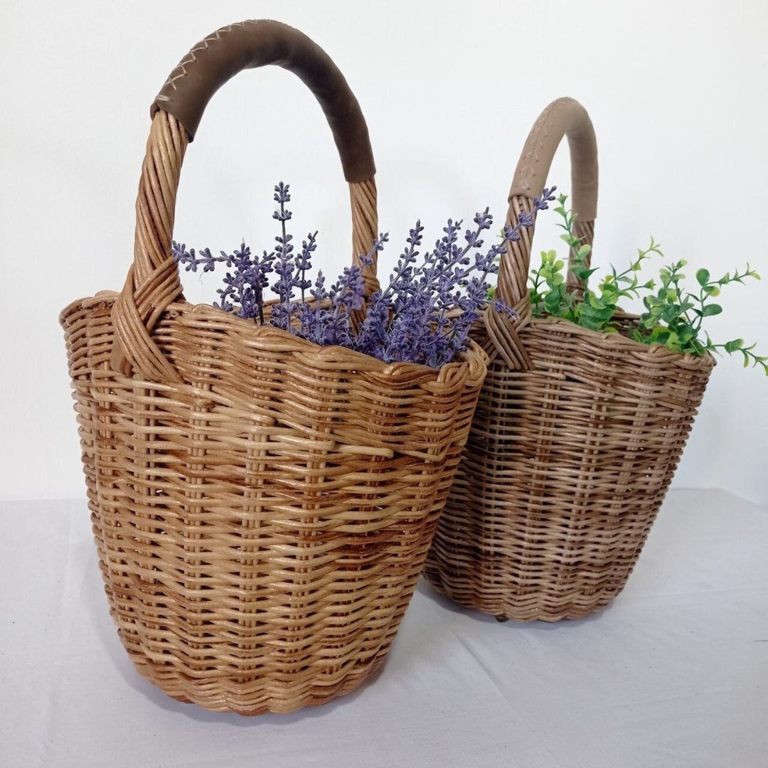 Birkin Style Paper Wicker Basket Bag - Etsy