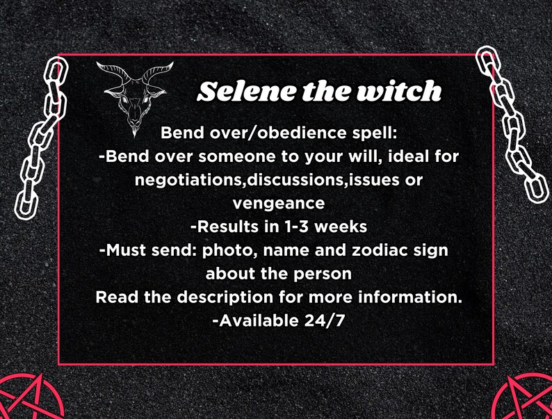 Bend Over Spell | Powerful Obedience Ritual | Dominance & Control Magic ...