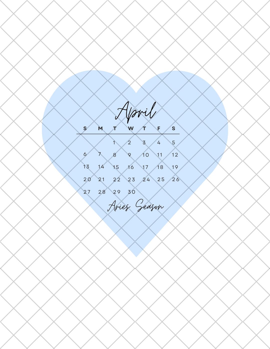 April Calendar Edible Image Cake Topper - Etsy