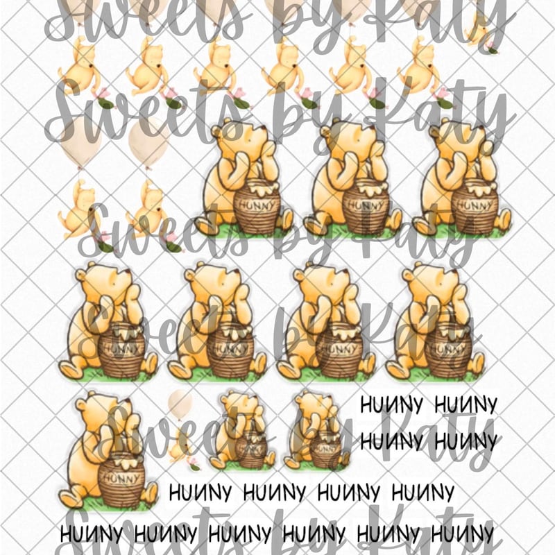 Winnie Edible Stickers - Etsy