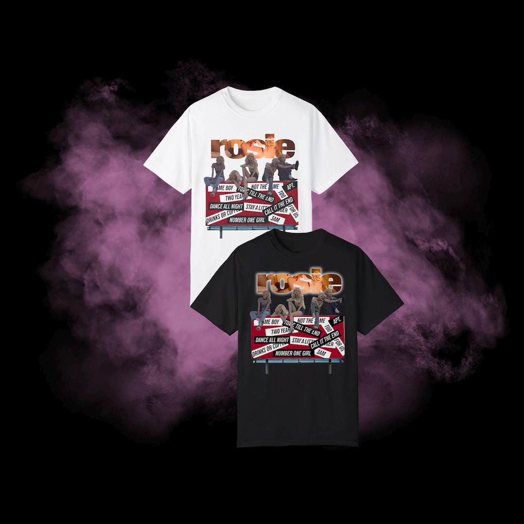 Rosé Billboard Kpop Tee, Rosé Solo, Rosie Merch, Blackpink Kpop Concert ...