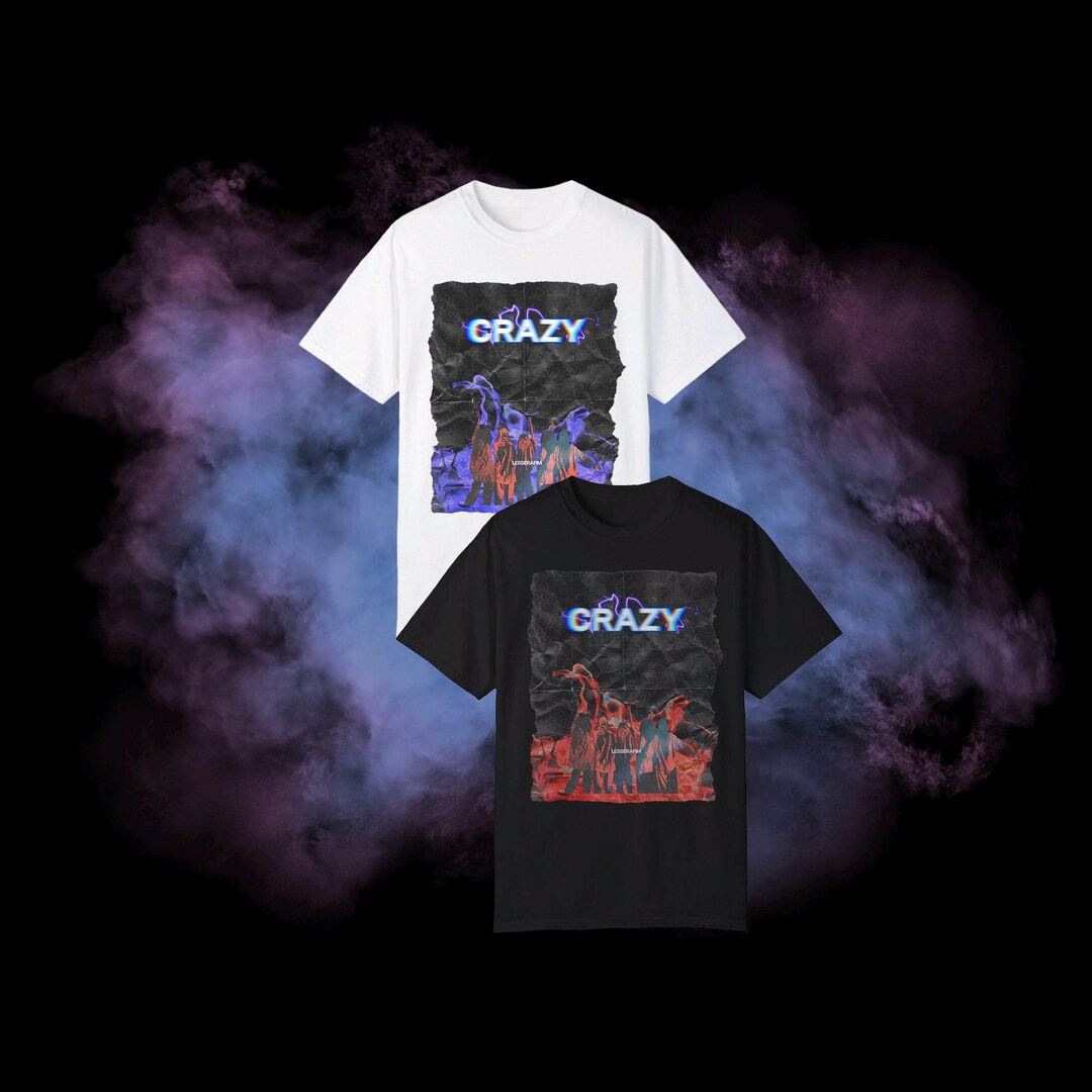 LESSERAFIM Kpop Tee, Crazy Tee, Comeback Merch, Lesserafim Kpop Concert ...
