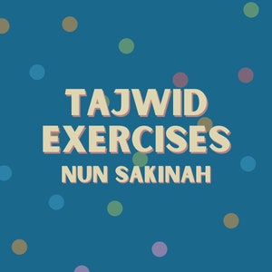 TAJWID EXERCISE - Etsy