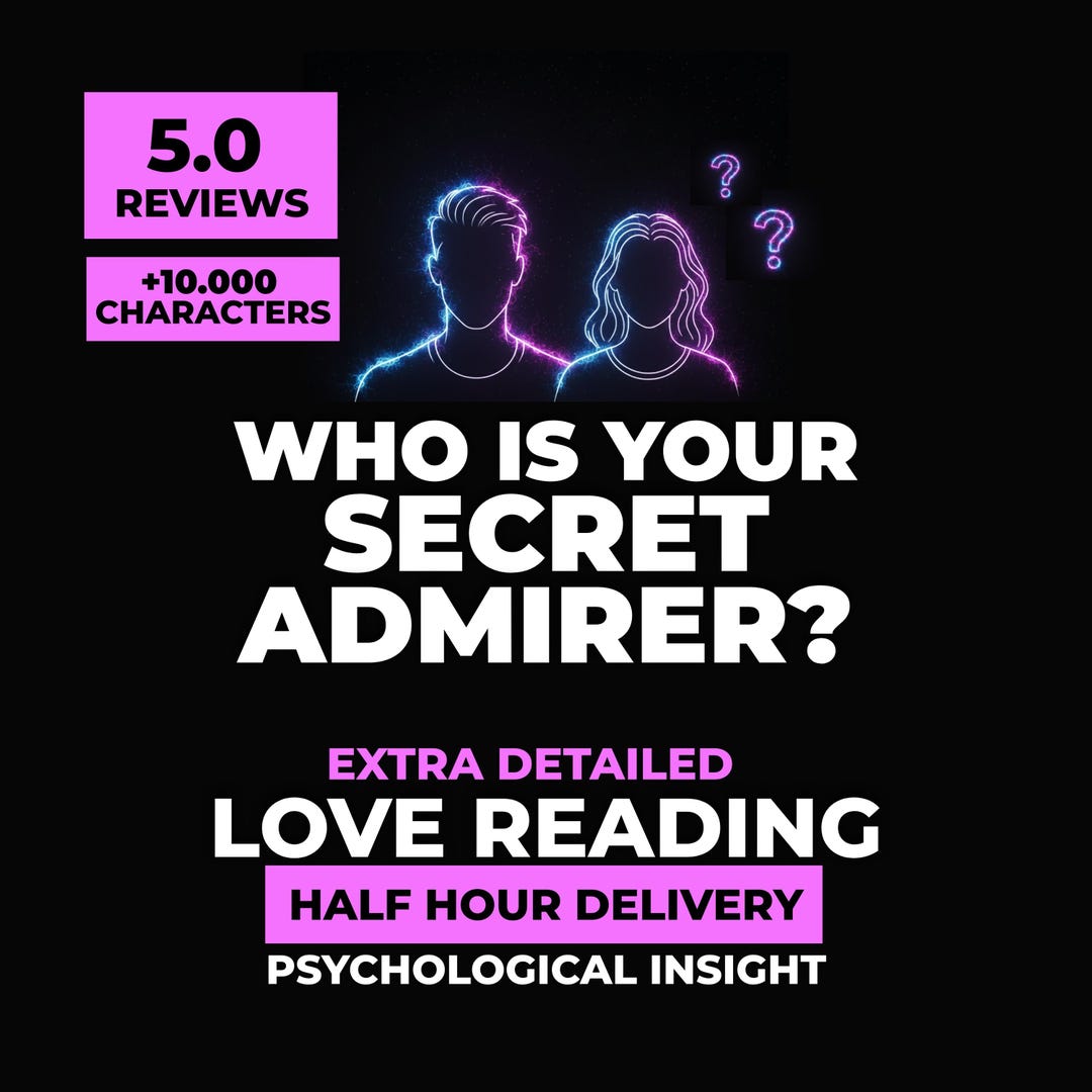 Same Hour Extra Detailed Accurate Secret Admirer Love Reading, Secret ...