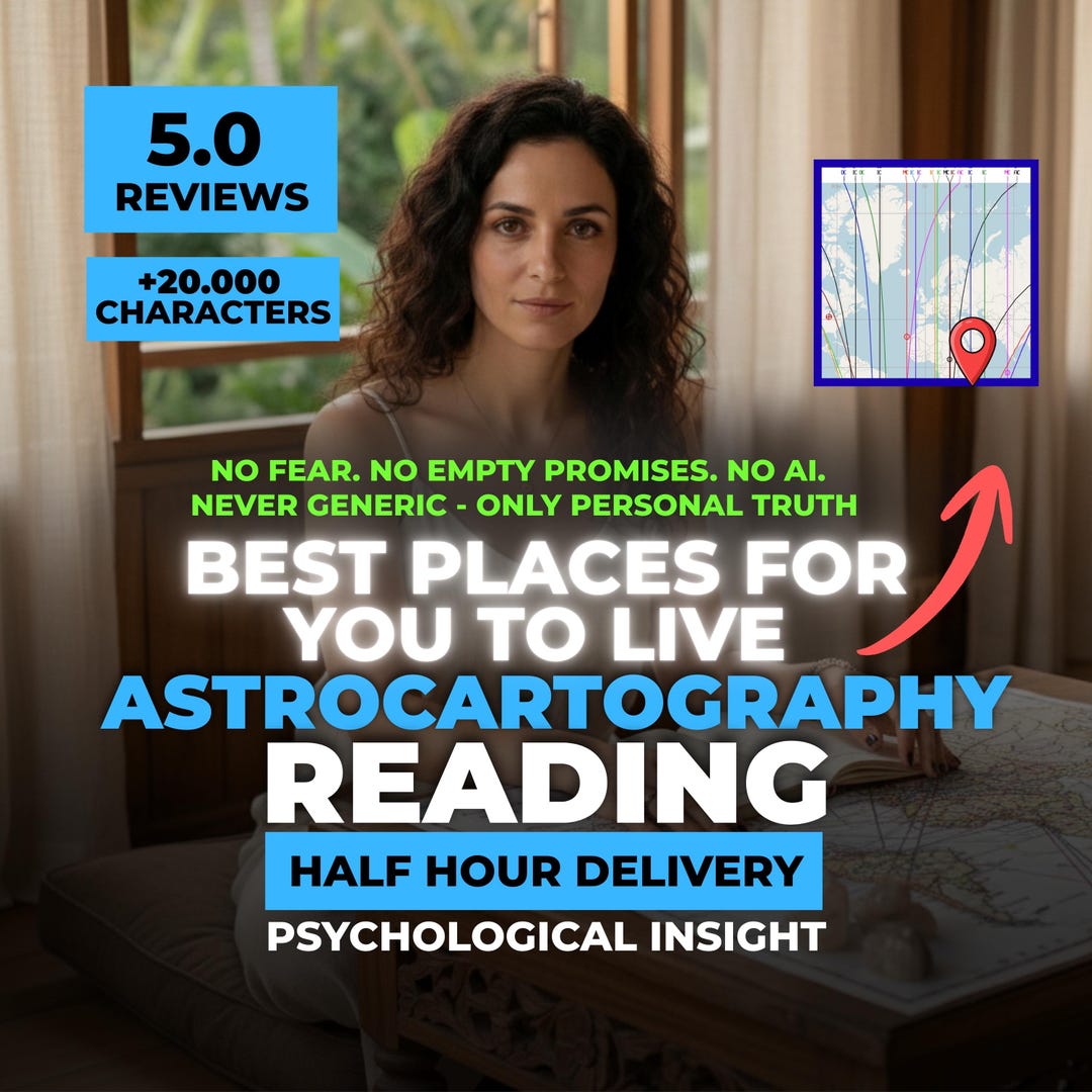 Same Hour Astrocartography Reading, Personalized Relocation Astrology ...