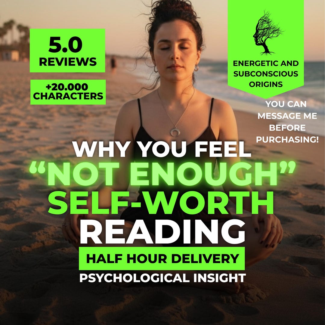 Same Hour Intuitive Psychic Reading, Psychological Analysis, Self-worth ...