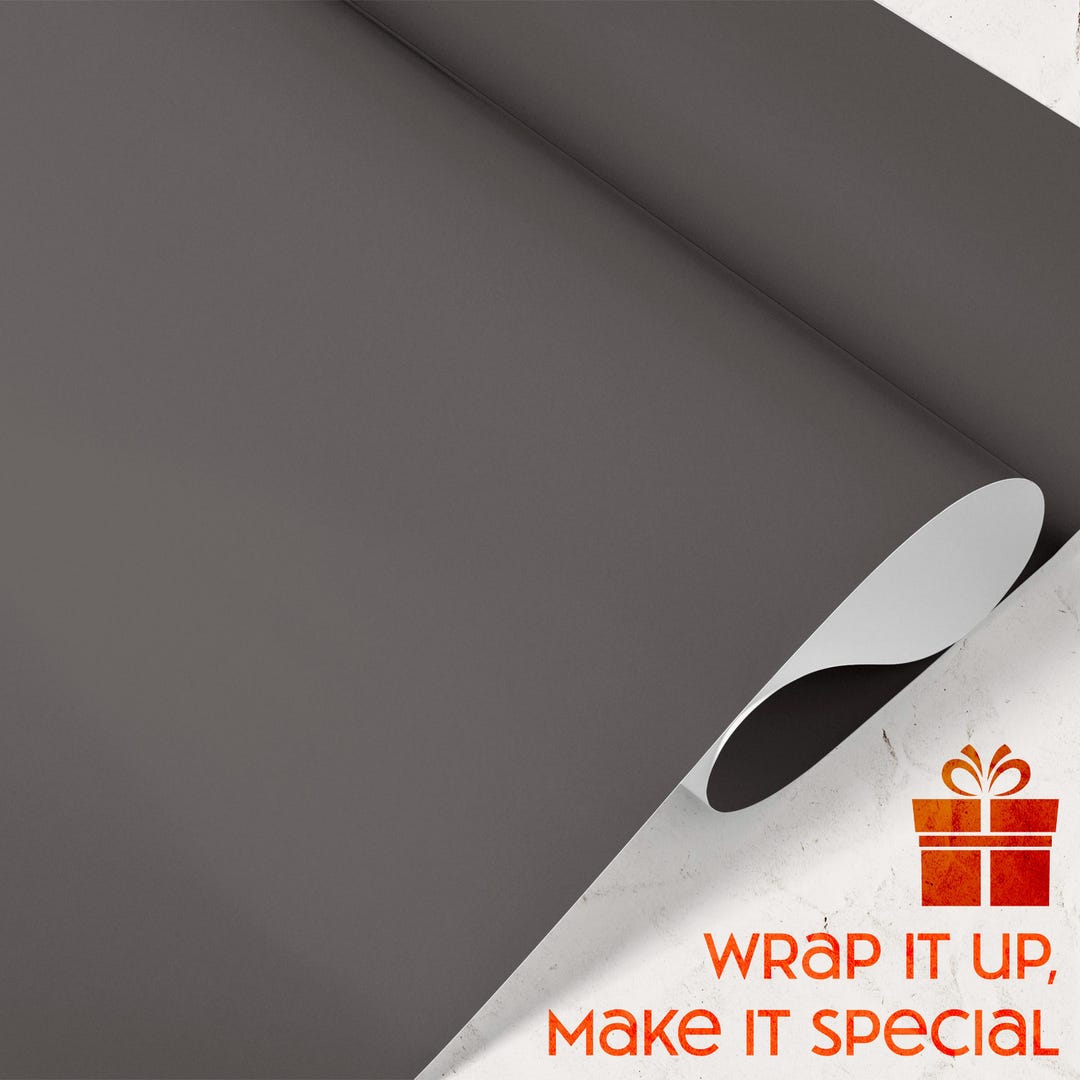 Solid Cloud Gray Gift Wrapping Paper Gray Present Wrap Neutral Subtle ...