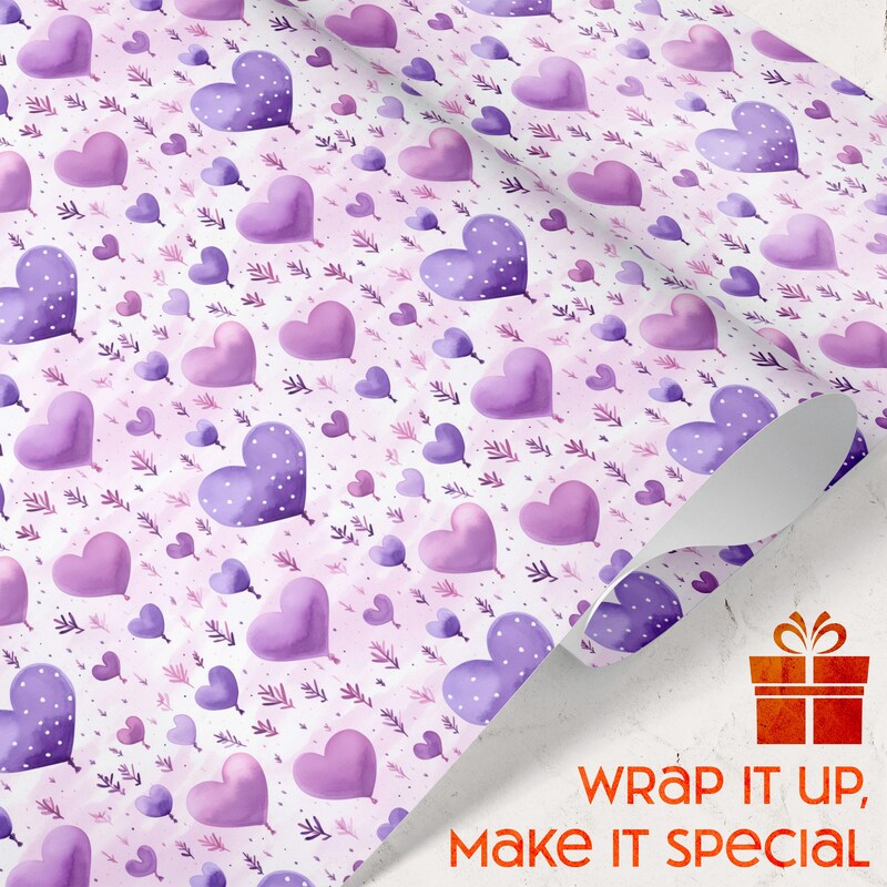 Romantic Wrapping Paper - Etsy