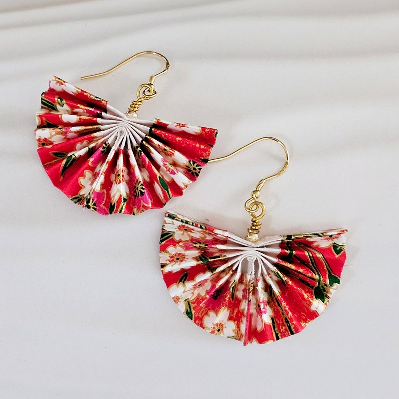 Fan Earrings - Etsy